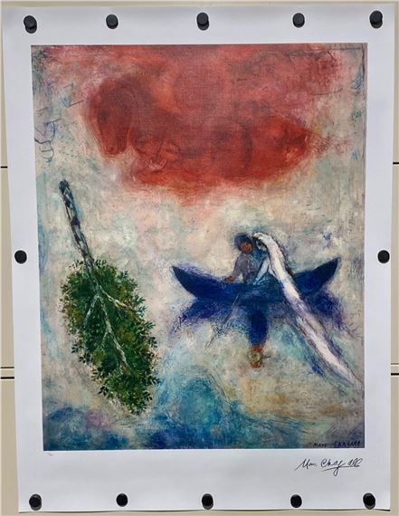 Marc Chagall | Imagery includes a flying figure, vibrant color palette ...
