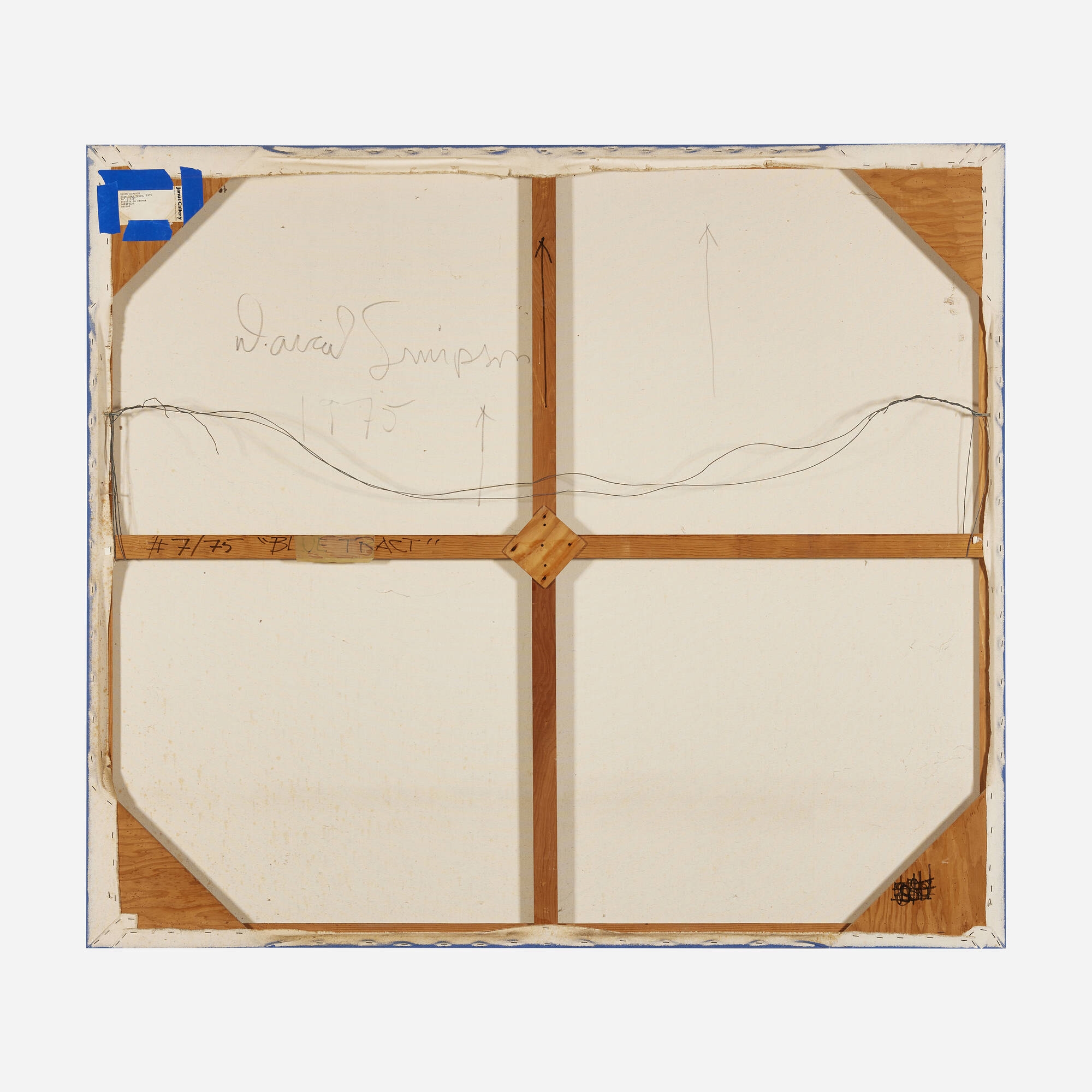 David W. Simpson | Blue Tract #7 (1975) | MutualArt