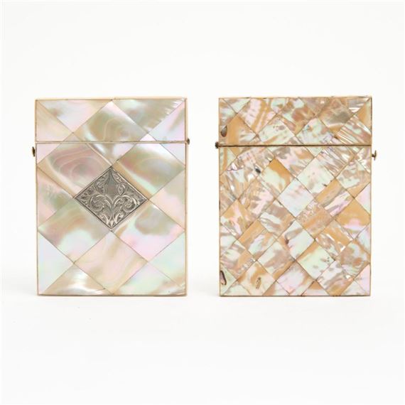 Unknown | TWO VICTORIAN MOTHER-OF-PEARL CALLING CARD CASES | MutualArt