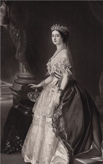 Franz Xaver Winterhalter | WINTERHALTER 1800s Antique Print The Empress ...
