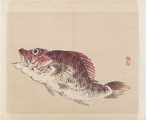 Kono Bairei | Fish kasago | MutualArt