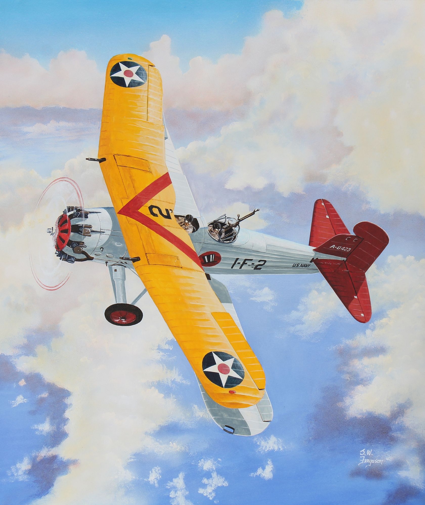 Steve Ferguson | Curtiss F8C-1 Helldiver Airplane | MutualArt