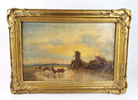 Russian School, 19th Century | Farm Scene (1869) | MutualArt