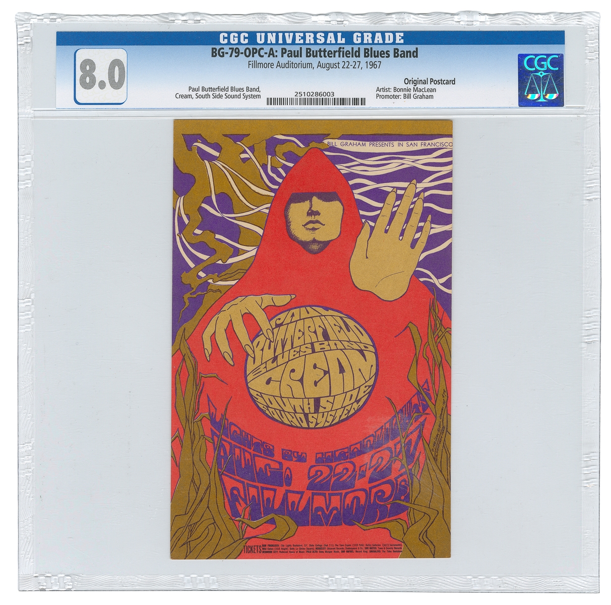 Bonnie MacLean | Bill Graham Presents Paul Butterfield Blues Band ...