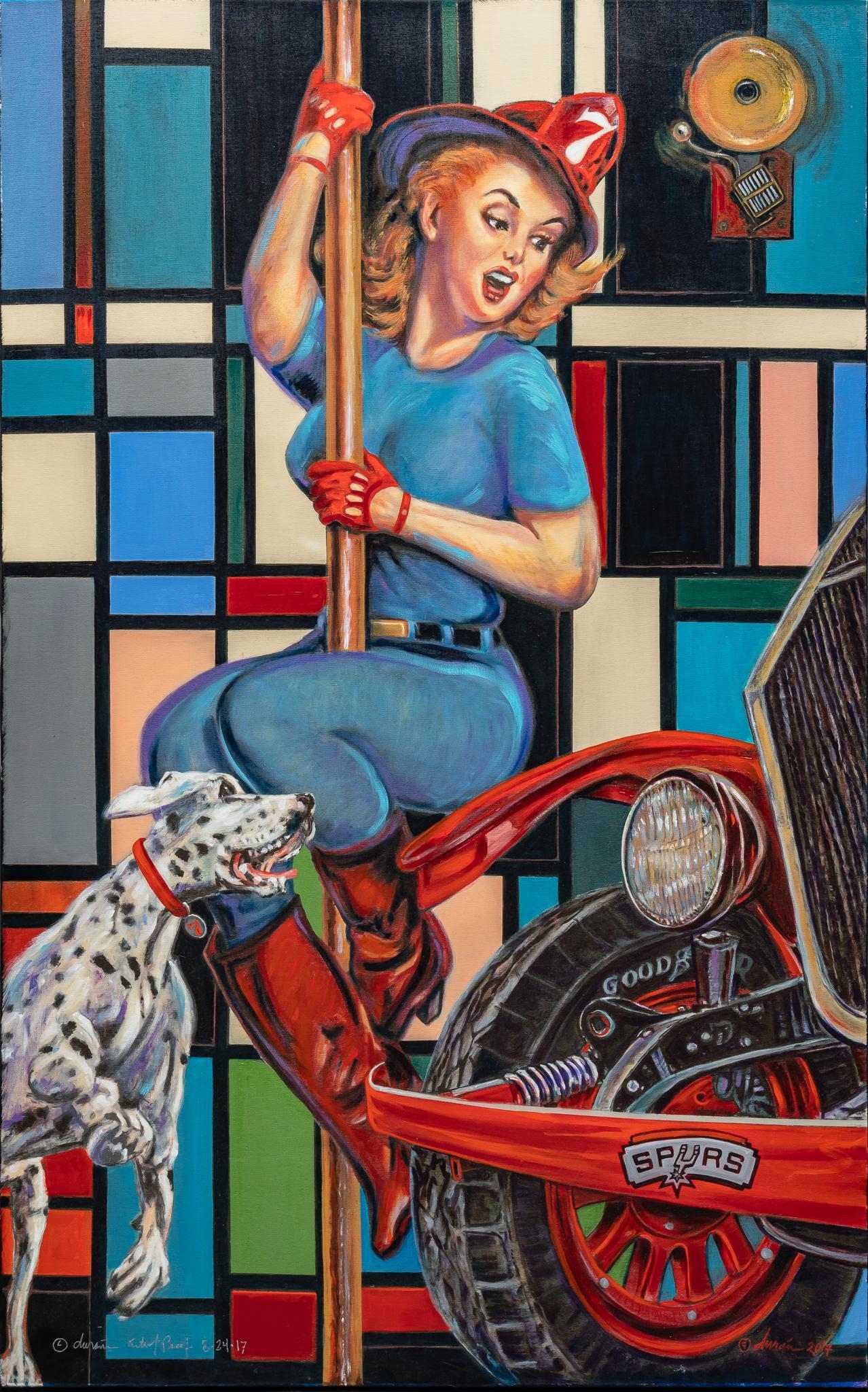 Gilbert Duran | Firefighter Pinup | MutualArt