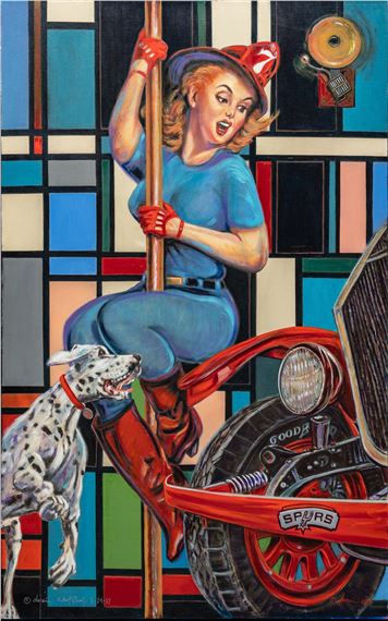 Gilbert Duran | Firefighter Pinup | MutualArt