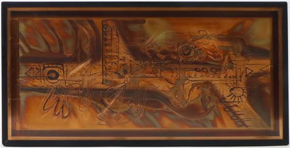 Bernhard Rohne | Acid etched metal panel designed by Bernhard Rohne for ...