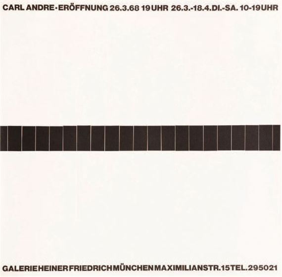 Carl Andre | Land Art (1968) | MutualArt