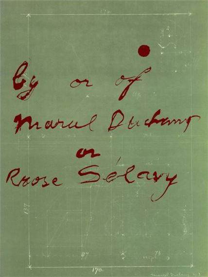 Marcel Duchamp | [DUCHAMP Marcel]. MARCEL DUCHAMP or RROSE SELAVY ...