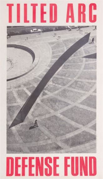 Anne Chauvet | SERRA Richard. TILTED ARC - DEFENCE FUND. POSTER. New ...