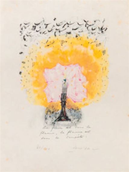 René Char | LA FLEUR EST DANS LA FLAMME | MutualArt