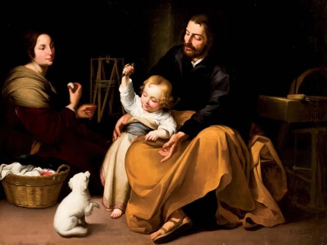 Bartolomé Estebán‏ Murillo | Holy Family of the Little Bird | MutualArt