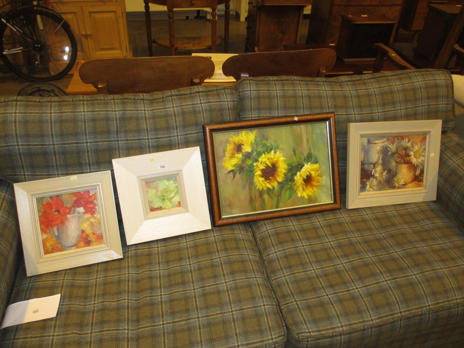 Wyn Rossouw | 4 Small Still Life Oil Paintings | MutualArt