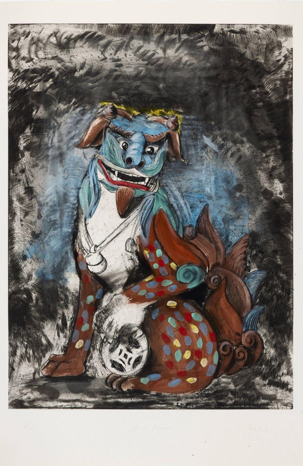 Jim Dine | Fo Dog in Hell (1990) | MutualArt