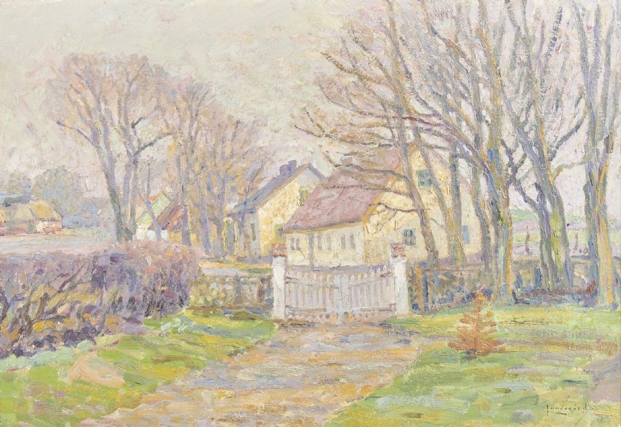 Justus Evald Lundegård | Gårdsmotiv (17) | MutualArt