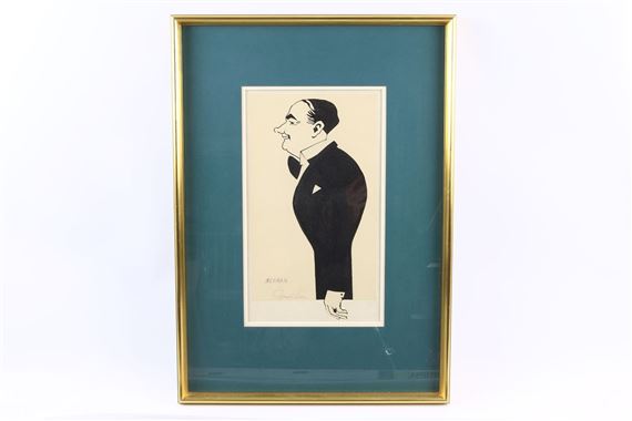 Einar Nerman | Karikatyr av den brittiske skådespelaren Ronald Squire ...