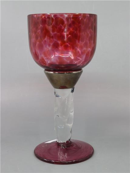 Colin Heaney | PINK BOWL AND FOOT WITH TWISTED STEM | MutualArt