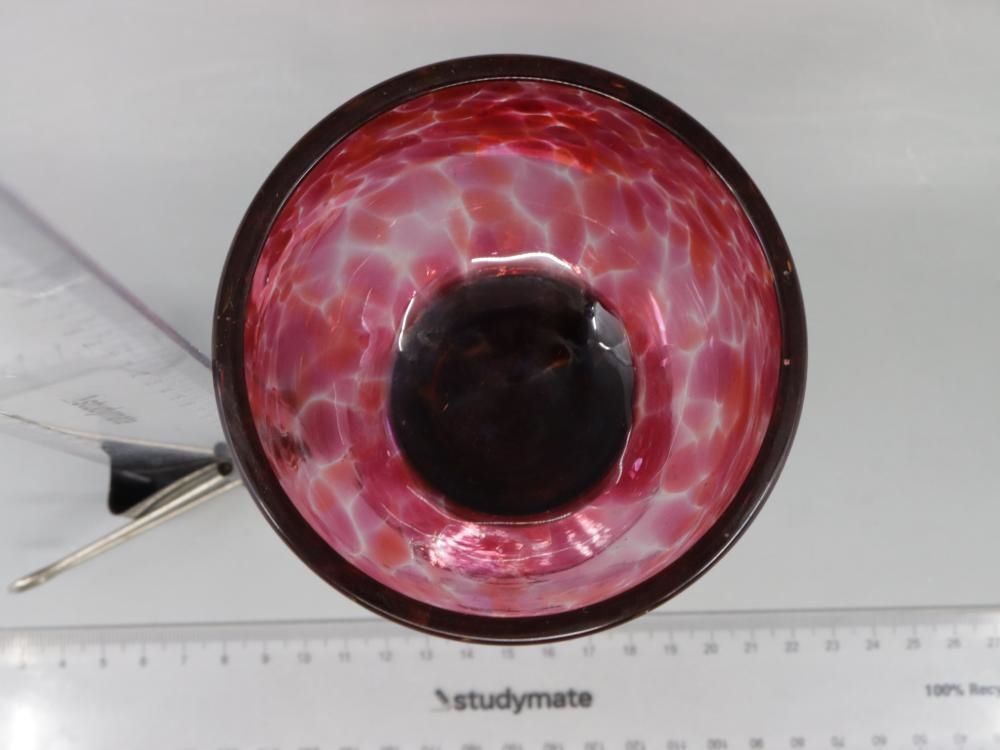 Colin Heaney | PINK BOWL AND FOOT WITH TWISTED STEM | MutualArt