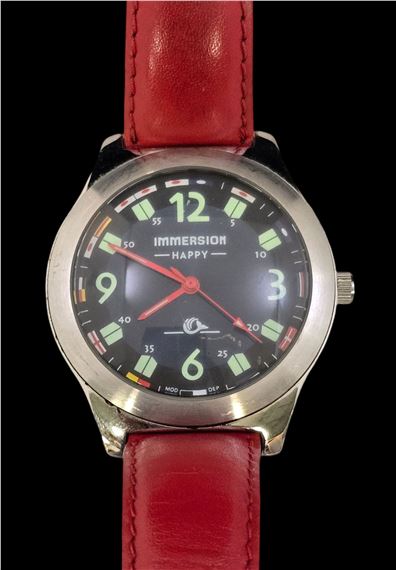 STEEL | Stylish Vintage IMMERSION Stainless Steel Red Watch | MutualArt
