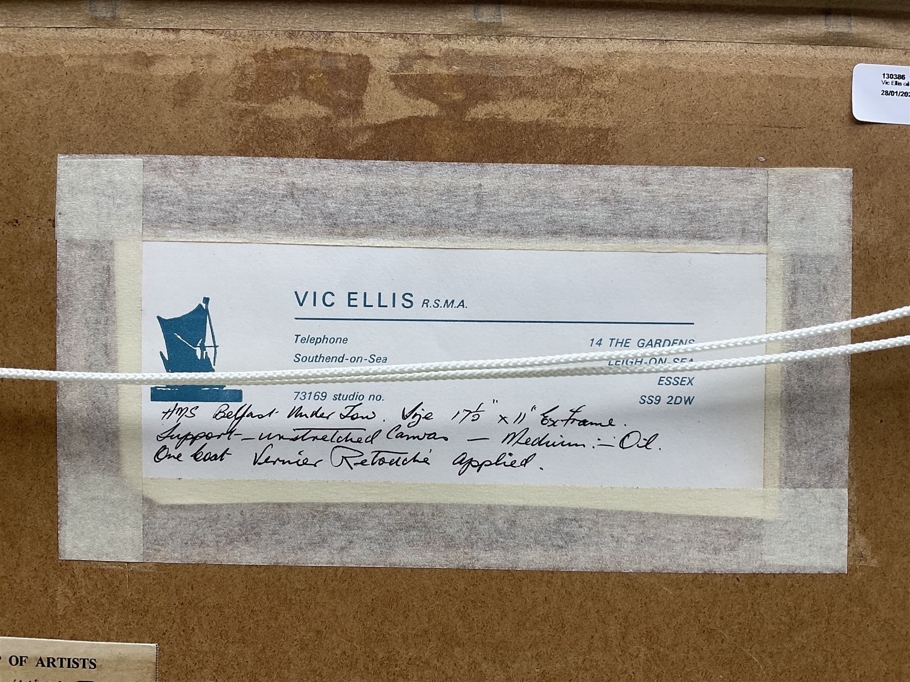 Vic Ellis | HMS Belfast Under Tow | MutualArt