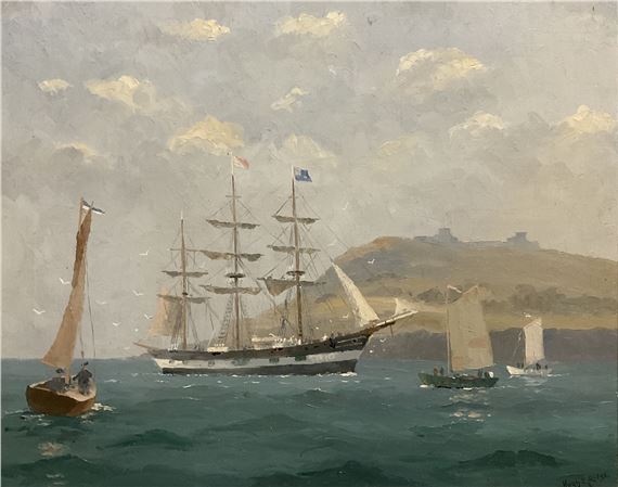 Hugh Edward Ridge | One of the old Falmouth Packets | MutualArt