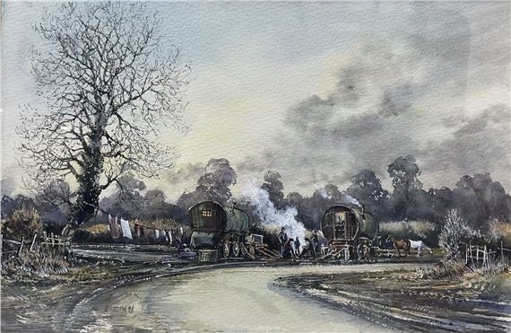 John Freeman | Travellers Camp with Horses (79) | MutualArt