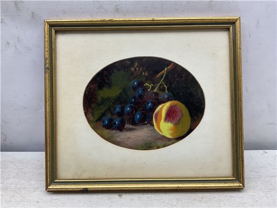 Charles Henry Slater | Still Life of Apples and Grapes | MutualArt