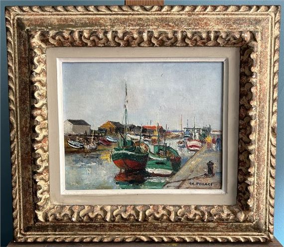 Charles Pollaci | Charles POLLACI (1907-1989) Boats in port ...