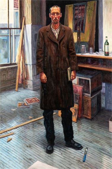 Mark Lang | Standing Self Portrait in Clark Street Studio (2001 ...