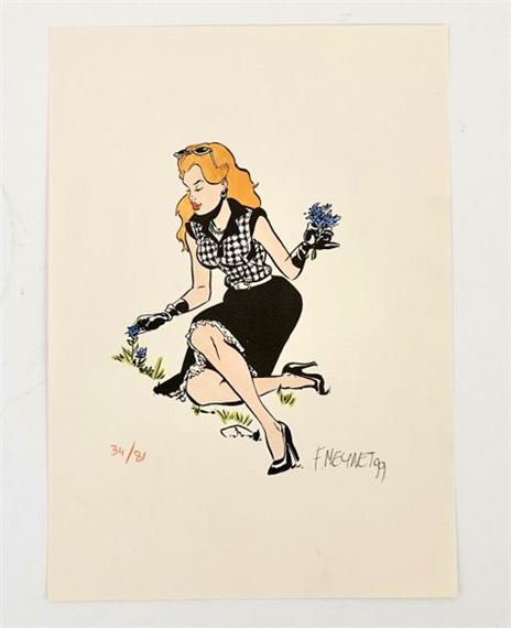 Félix Meynet | Watercolor print published by Golden Creek, numbered and ...