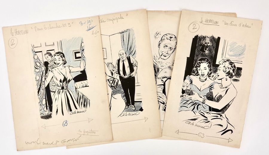 Angelo Di Marco | Set of four illustrations featuring women for the ...
