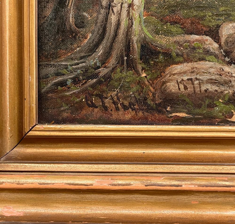 George Hetzel | GEORGE T. HETZEL FOREST INTERIOR (1877) | MutualArt