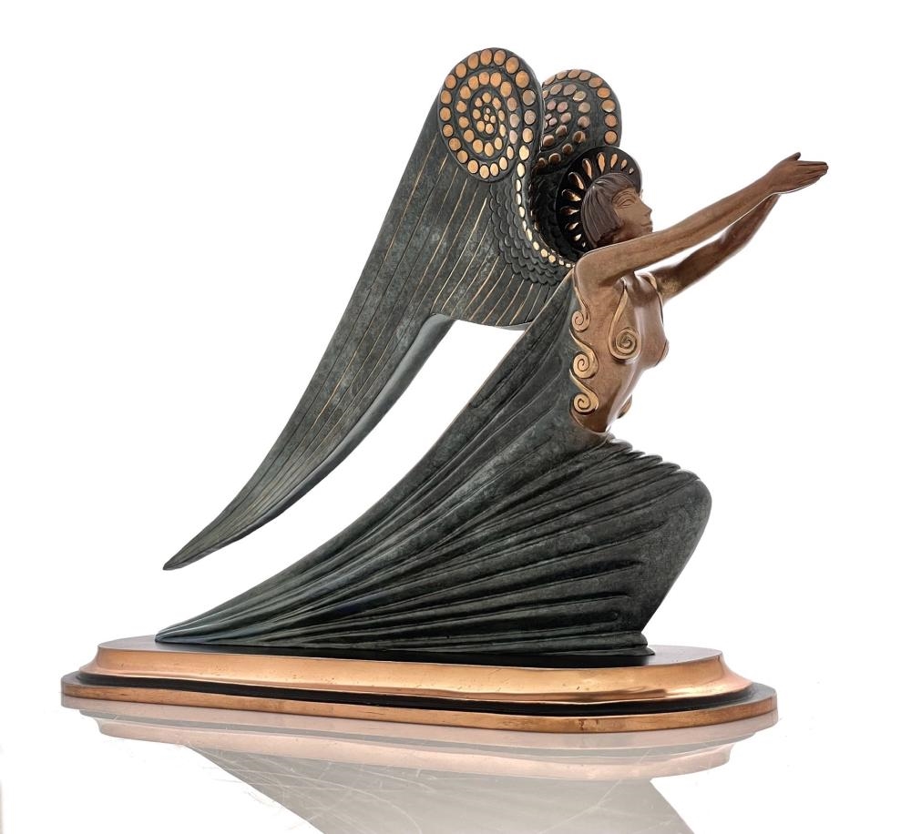 Dong Wen Jie | ERTE ANGEL BRONZE SCULPTURE (1984) | MutualArt