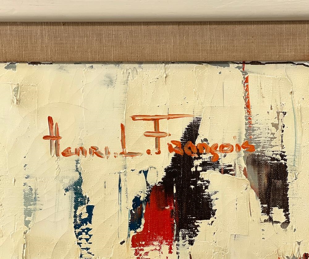 Henri Francois | HENRI FRANCOIS ABSTRACT OIL ON CANVAS (1043) | MutualArt