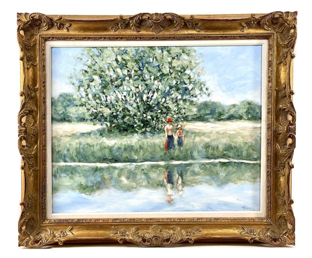 Matthew Miles | MATTHEW MILES LAKESIDE VIEW OIL ON CANVAS | MutualArt