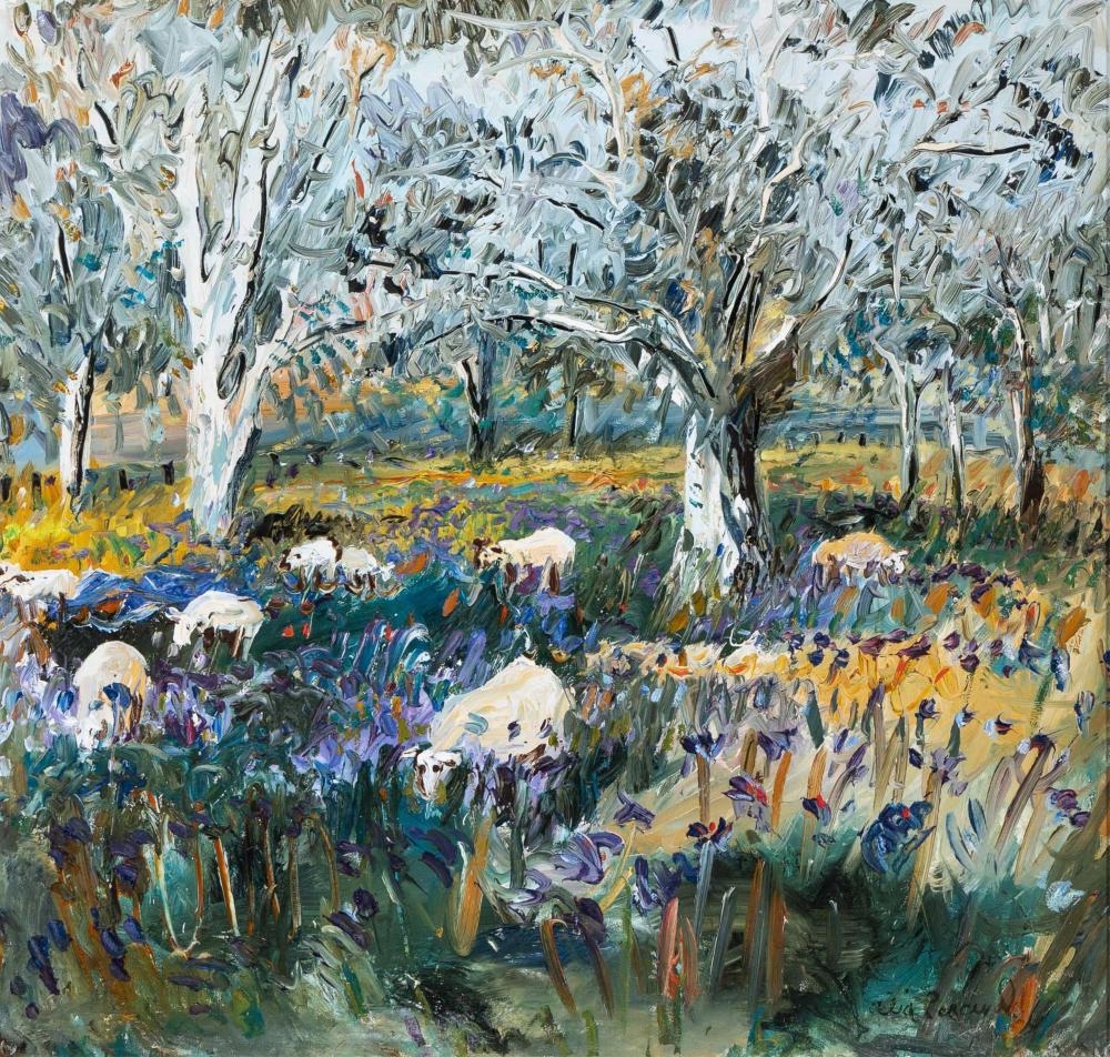 Celia Perceval | Sheep in Paddock | MutualArt