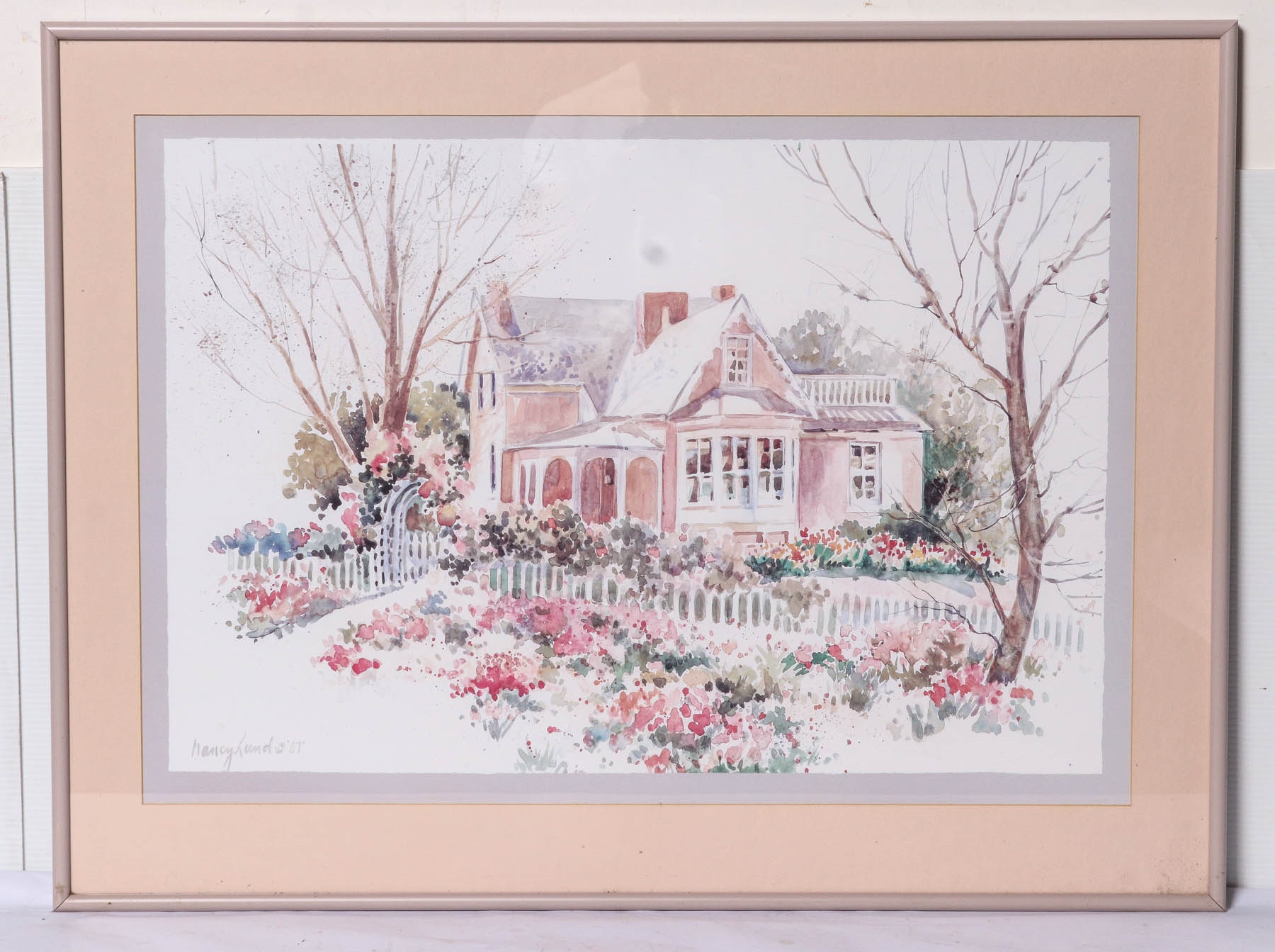 Nancy Lund | Pink House | MutualArt