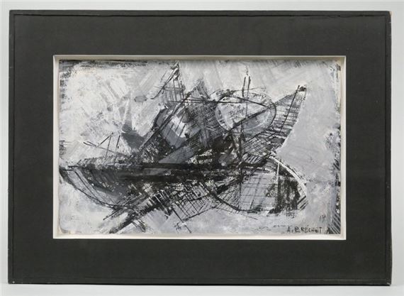 André Brechet | Composition in gray (1942) | MutualArt