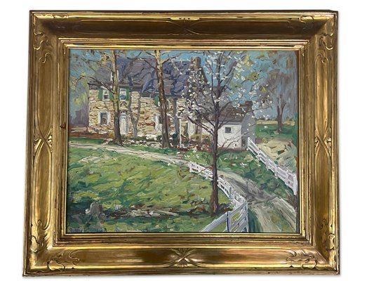 Alfred R. Mitchell | A gilt wood framed oil on board impressionist ...