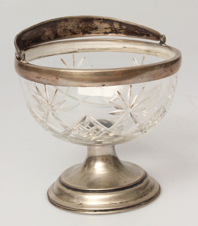 Denmark | Glass container with silver finish | MutualArt