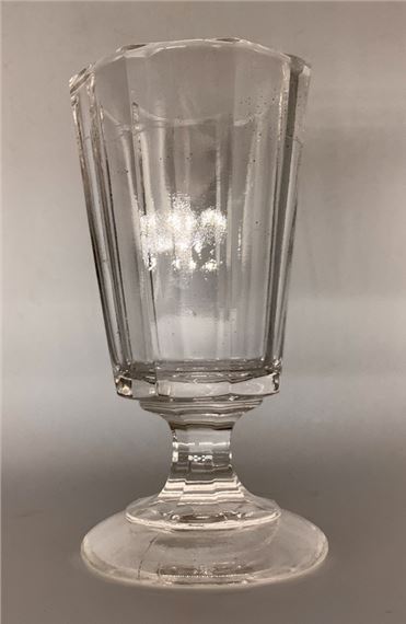 Large | Maltsovsky, large wine glass for 200 grams. Super rare. 8 sides ...