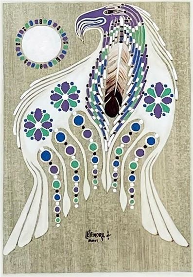 Henry Letendre | (1942 - 2011) Eagle acrylic on board 12 x 8 in 30.5 x ...