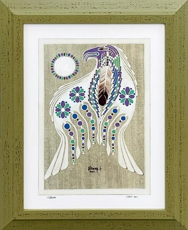 Henry Letendre | (1942 - 2011) Eagle acrylic on board 12 x 8 in 30.5 x ...