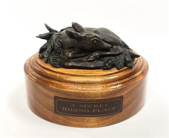 Don Toney | b. 1954 A Secret Hiding Place 2/100 bronze 1.25 x 3.75 x 2. ...