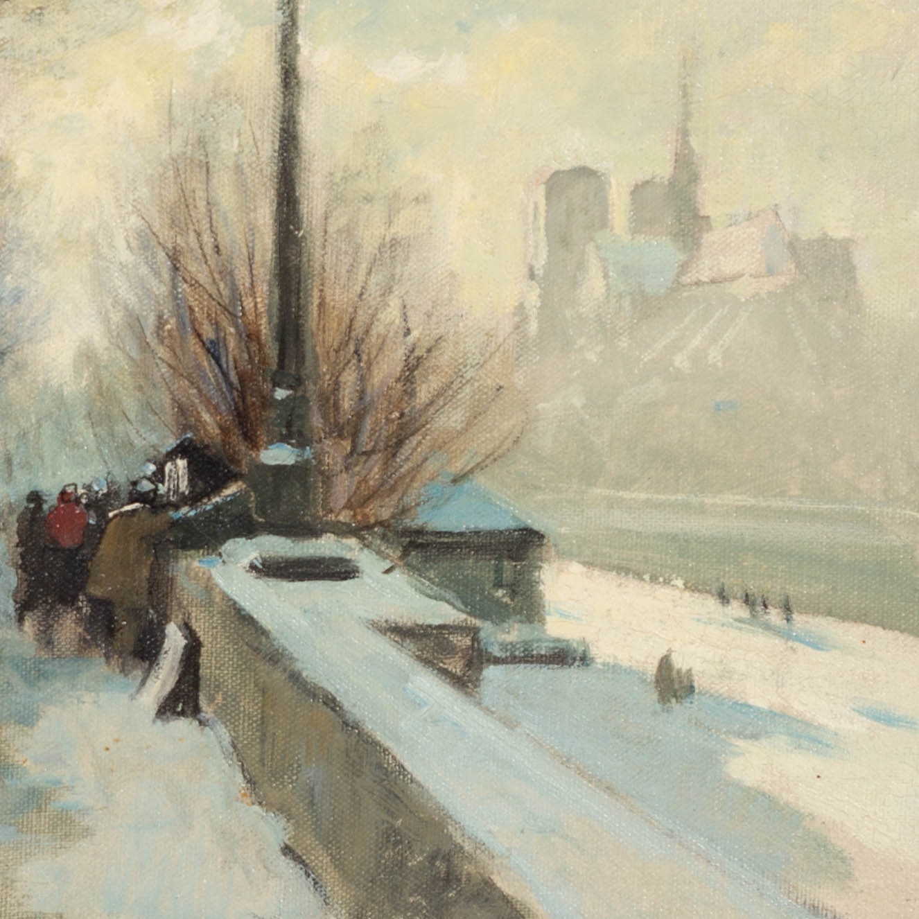 Jules René Hervé | Paris Winter (1887) | MutualArt