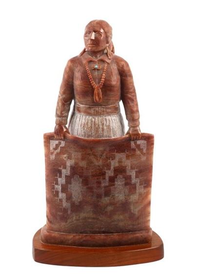 R. Pettigrew | RAY PETTIGREW NAVAJO CARVED SCULPTURE | MutualArt