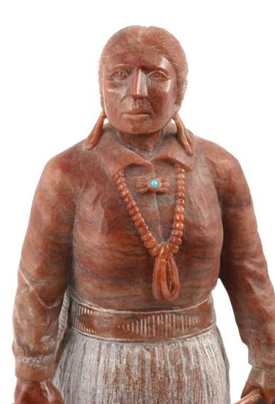 R. Pettigrew | RAY PETTIGREW NAVAJO CARVED SCULPTURE | MutualArt