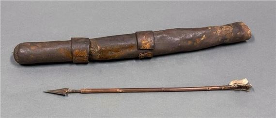 Three | AFRICAN LEATHER QUIVER AND ARROWS | MutualArt