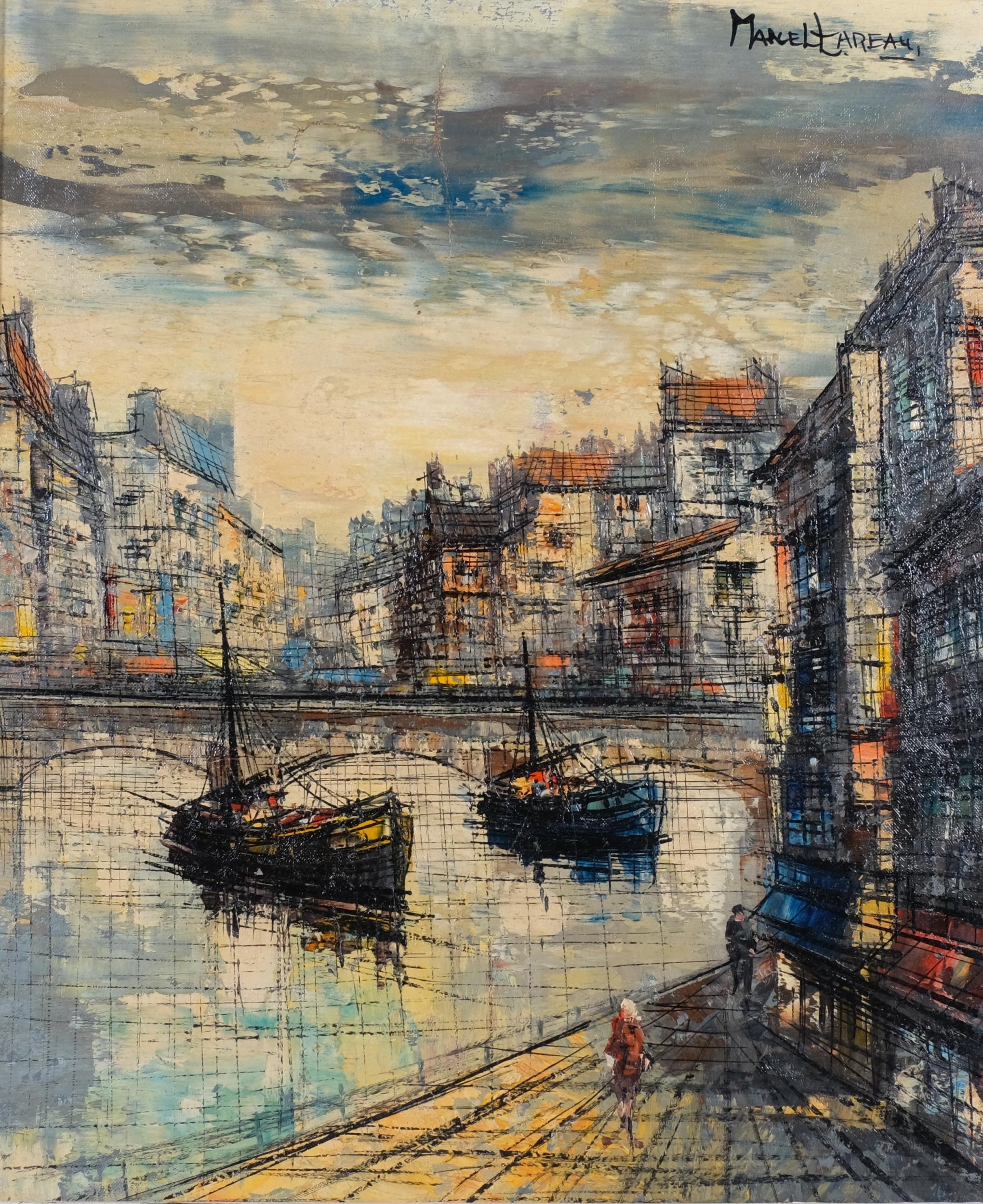 Marcel Lareau | Continental river scene | MutualArt