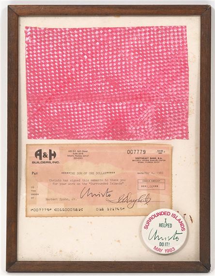Cristina Victor | Christo Surrounded Islands Sample & Signed Check ...